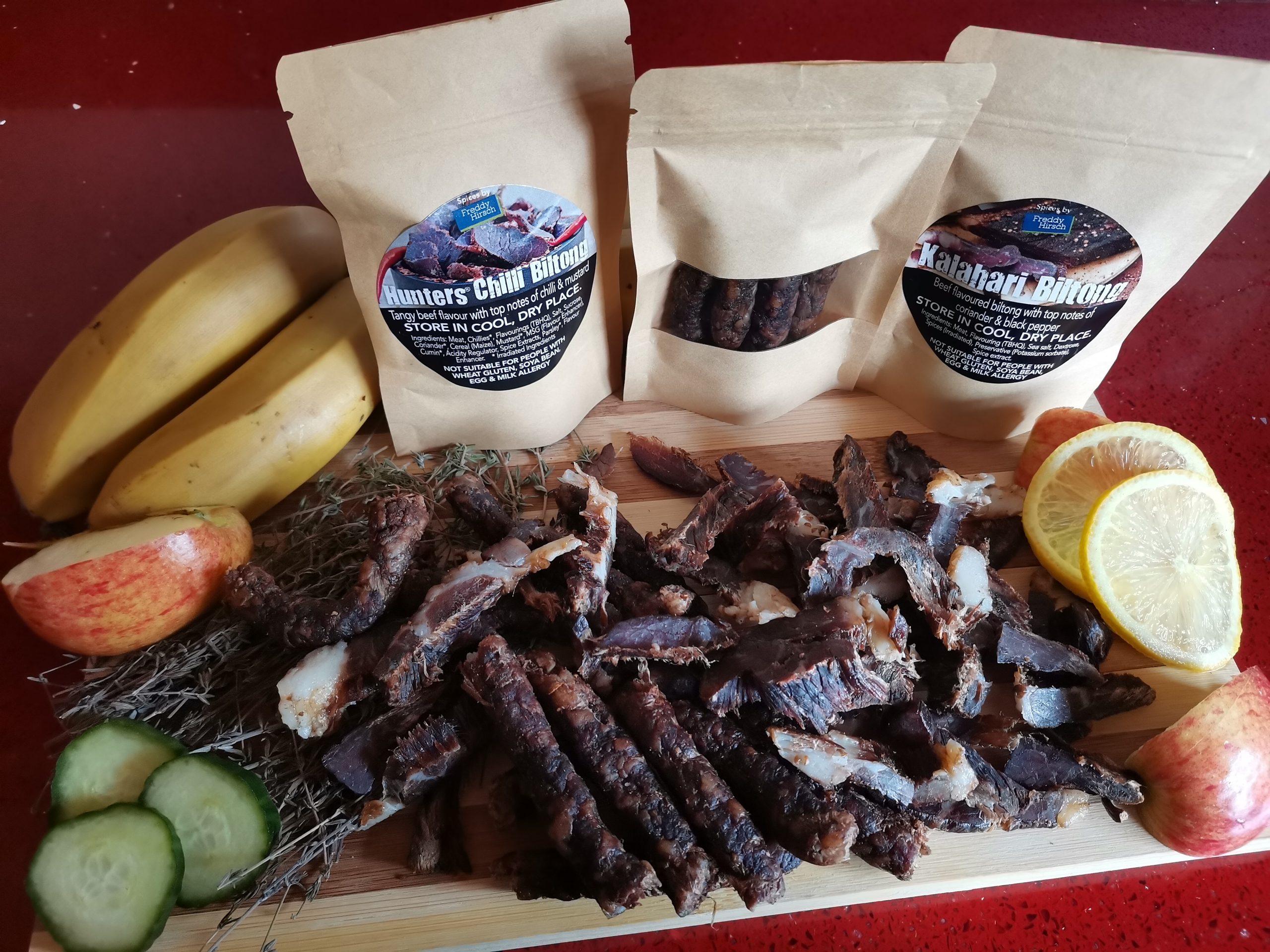Hunter’s Chili Biltong Slices – 365 Local